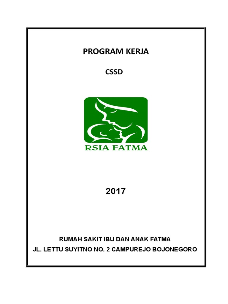 Program Kerja CSSD | PDF
