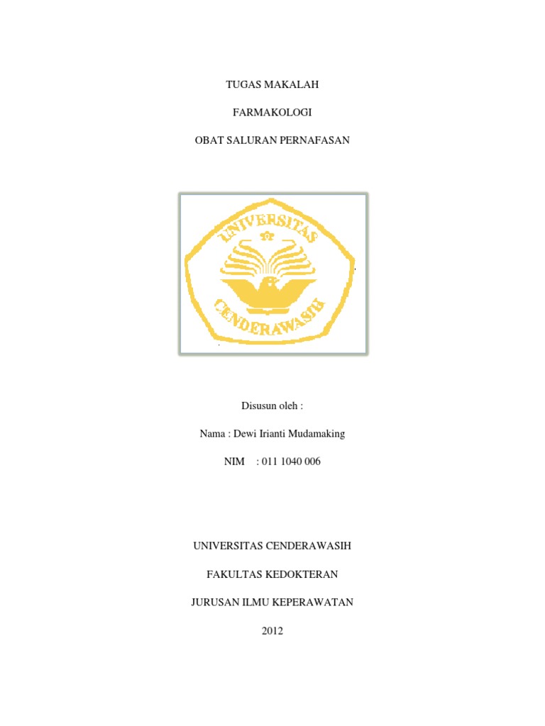 Obat Saluran Pernafasan: Jenis dan Fungsi | PDF
