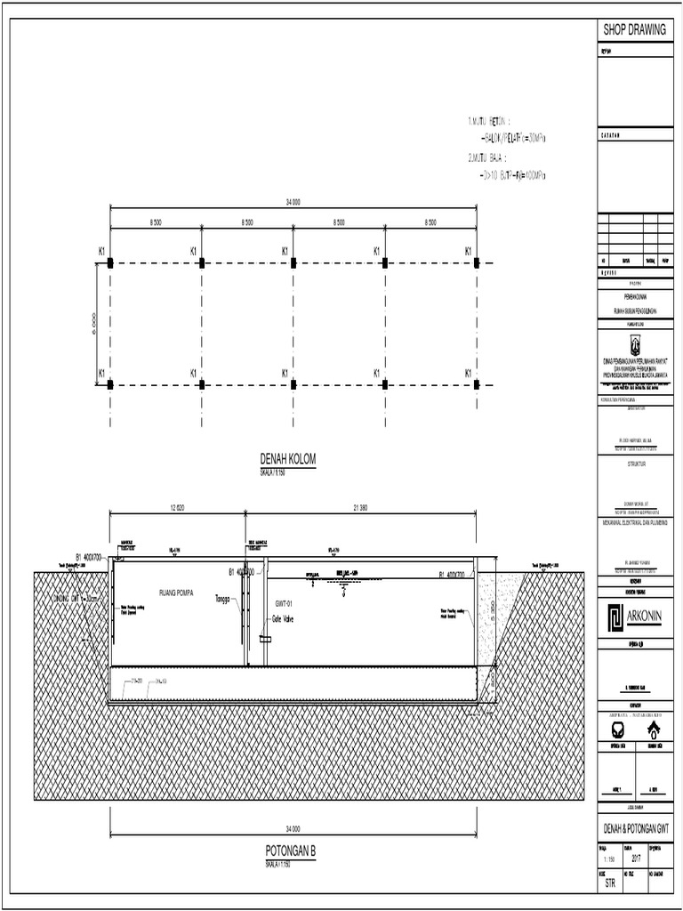 DATA 3 Shop Drawing GWT-Layout1 | PDF