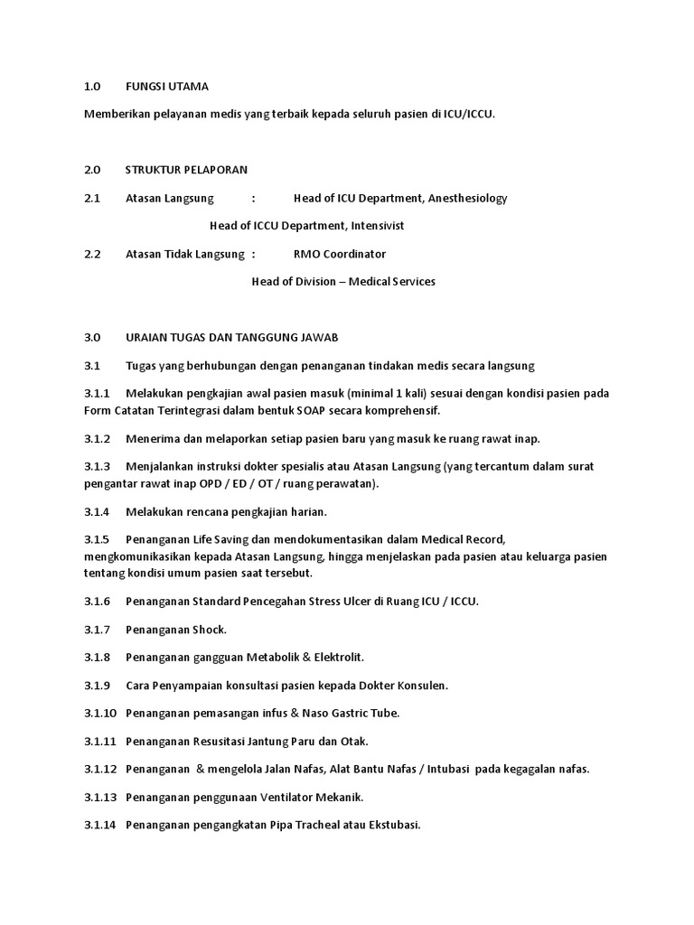 Ut Rmo Icu - Iccu | PDF