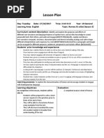 L3 Leyenda Del Espantapajaros LESSON PLAN | PDF | Reading Comprehension ...