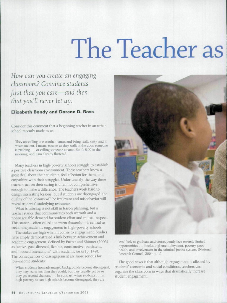 Teacher As Warm Demander-3 | PDF | Teachers | Behavior