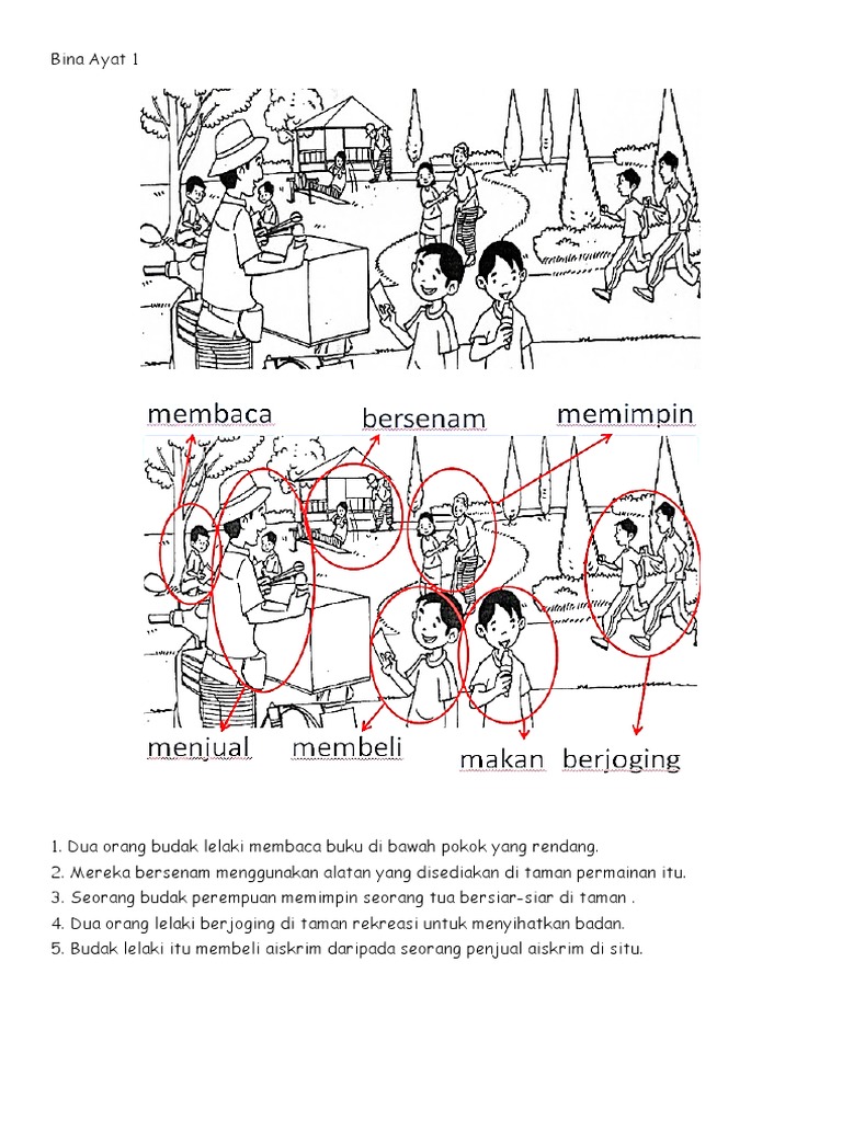 Bina Ayat Berdasarkan Gambar | PDF