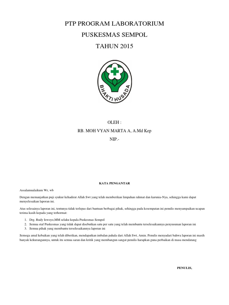 PTP Program Laboratorium | PDF