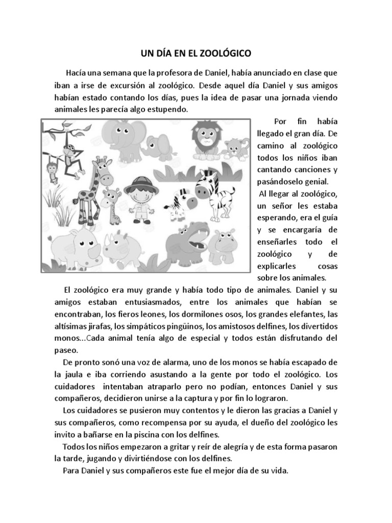 Un Día en El Zoológico | PDF | zoo | Ocio