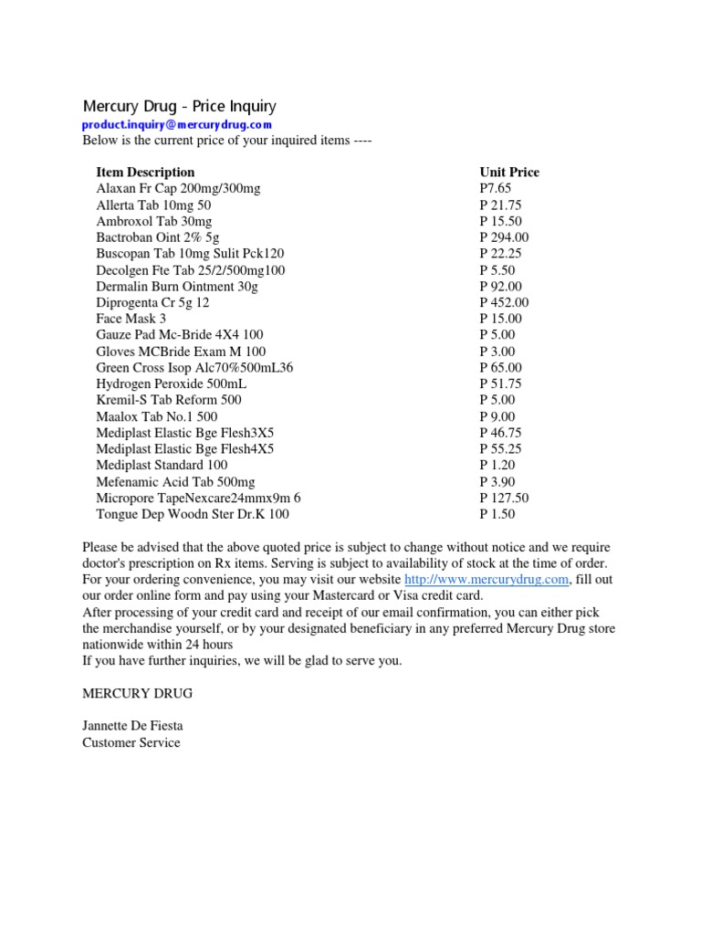 Mercury Drug Inquiry | PDF | Payments | Financial Technology