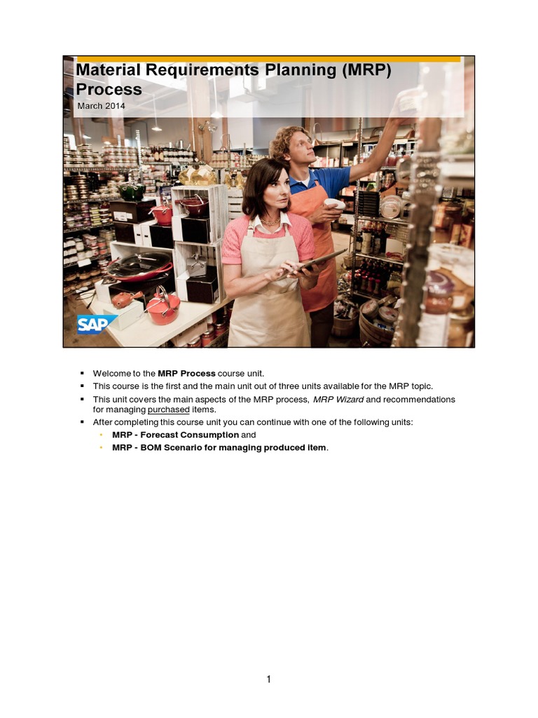 B1 90 MRP Process | PDF | Inventory | Business Economics