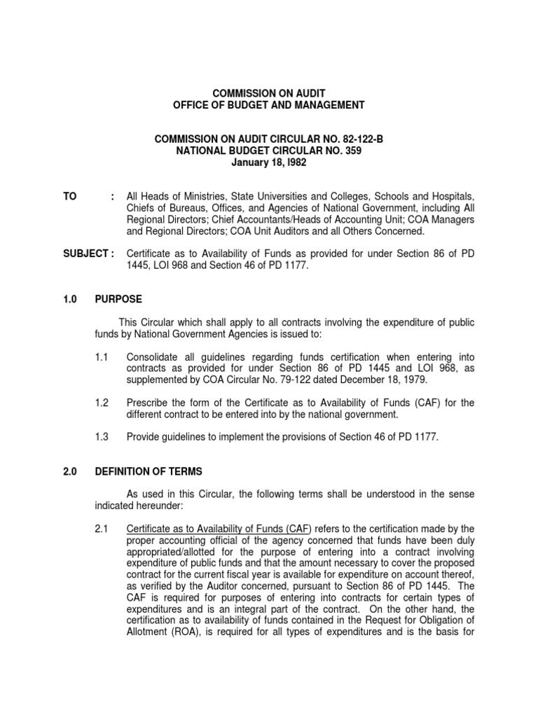 CAF Guidelines for Public Contracts | PDF | Audit | U.S. Securities And ...