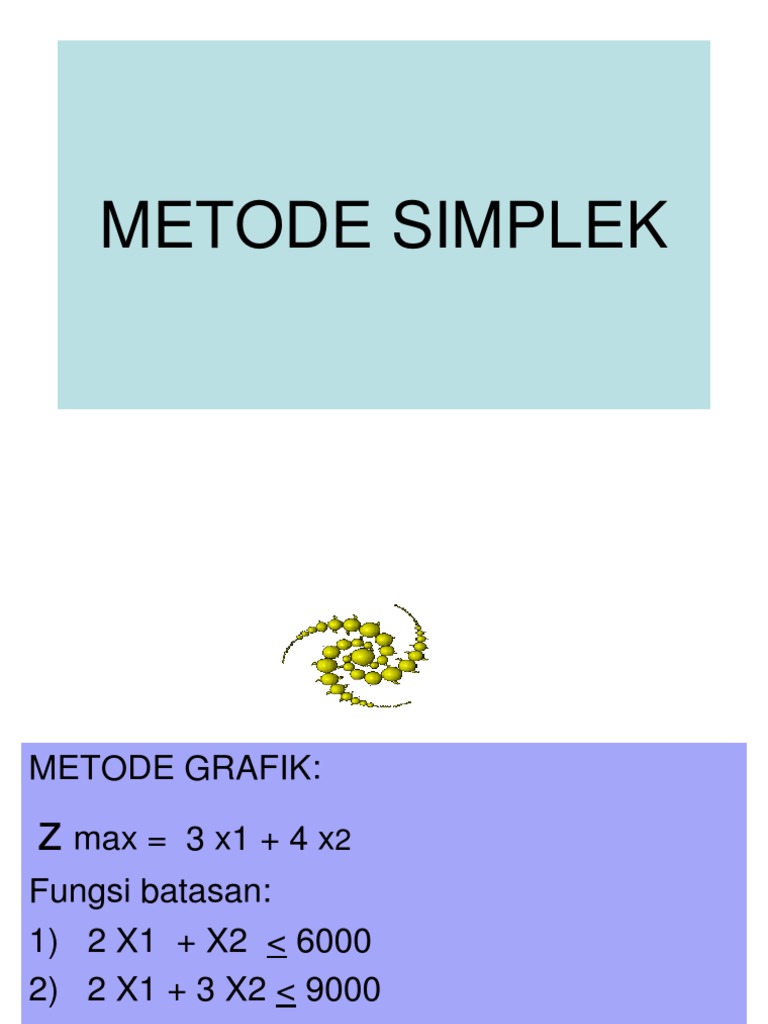 Contoh 2-Metode Simplek | PDF