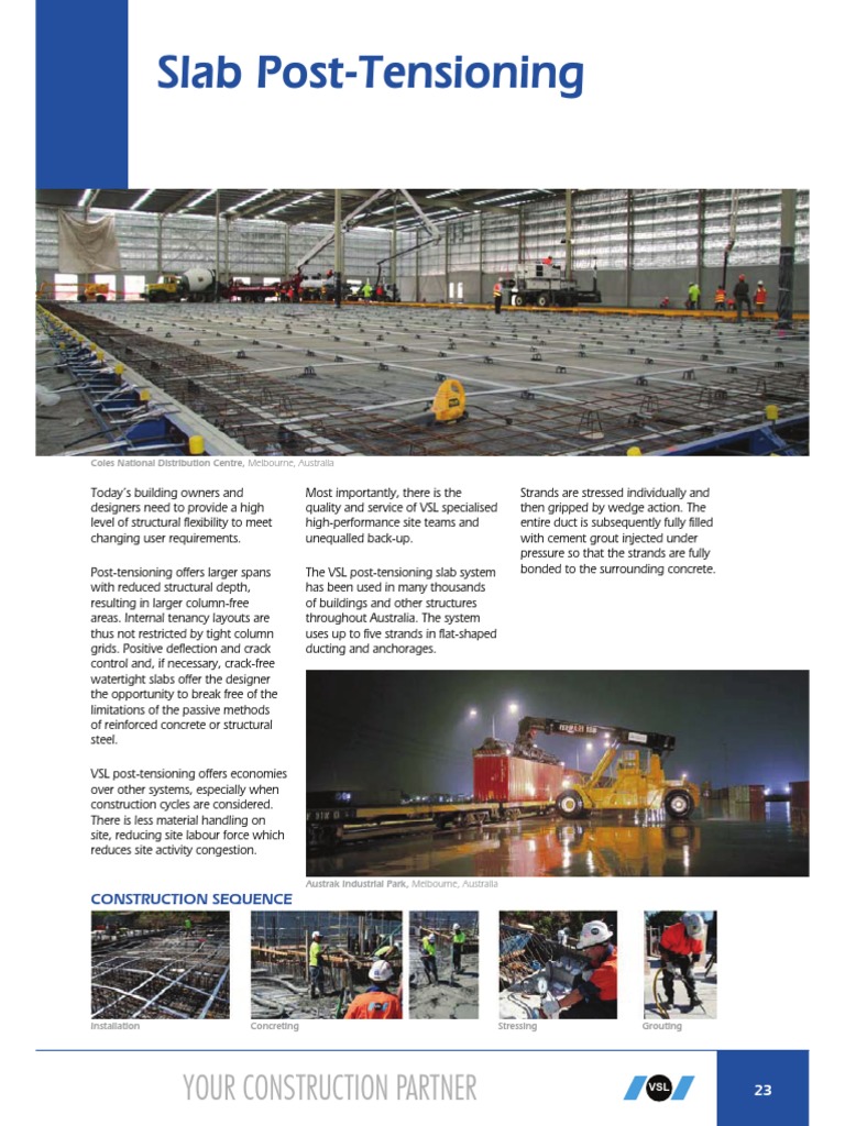 VSL Slab | PDF | Prestressed Concrete | Building