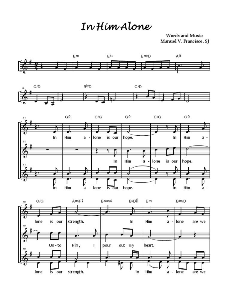 Finale 2005 - [Communio - In Him Alone - Manuel v. Francisco, Sj.mus]