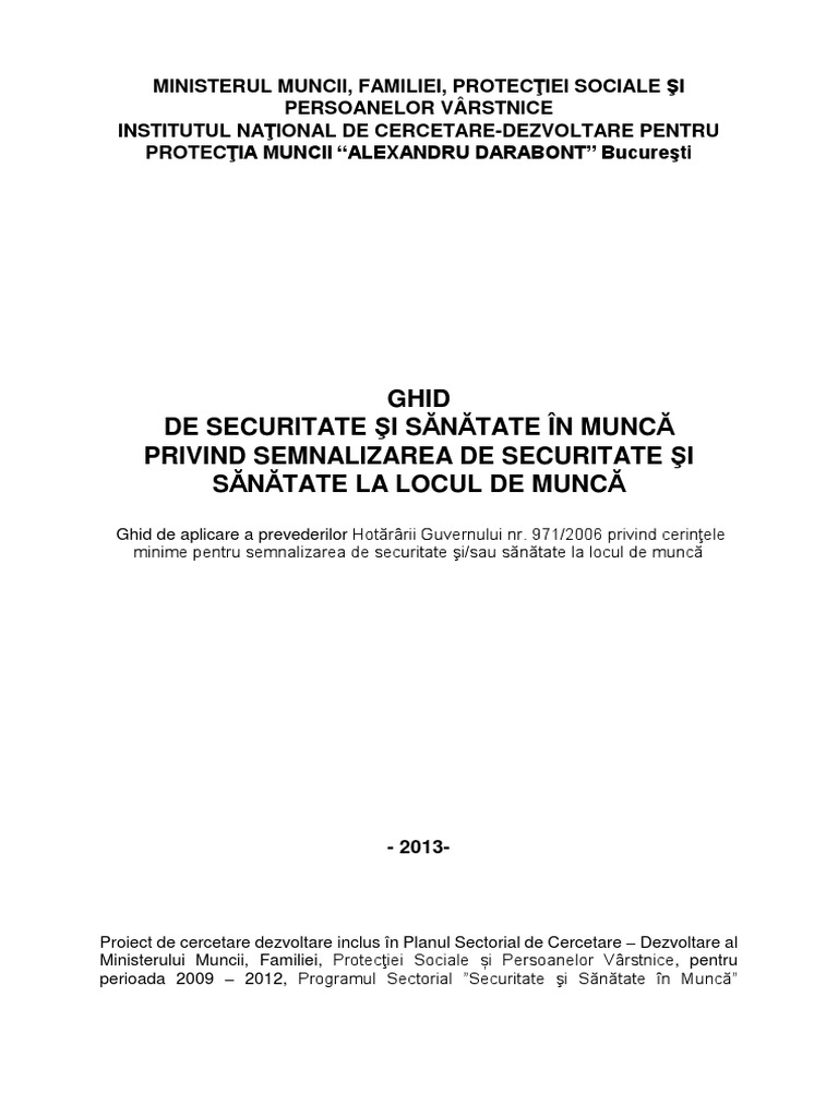 Ghid Semnalizare Secir PDF | PDF