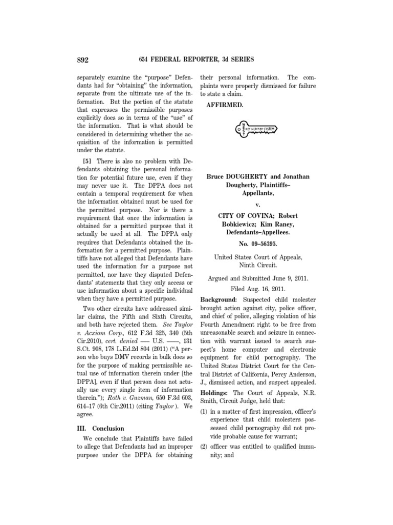 654 Federal Reporter, 3D Series: v. Acxiom Corp., 612 F.3d 325, 340 ...