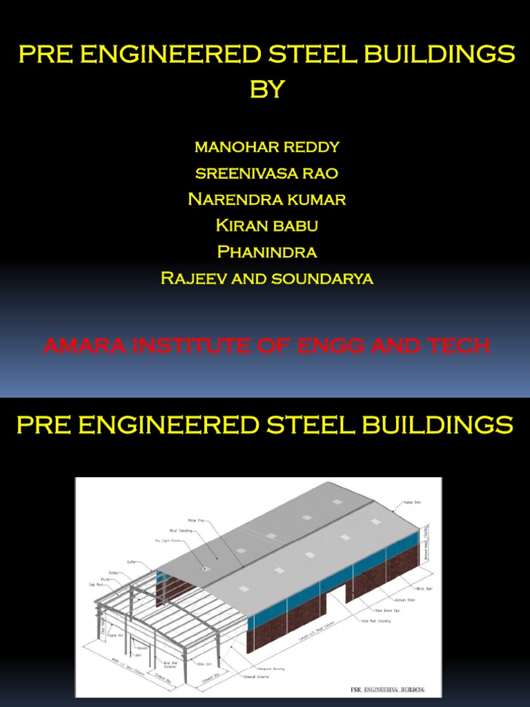 Design of Peb Structure | PDF | Framing (Construction) | Structural Steel
