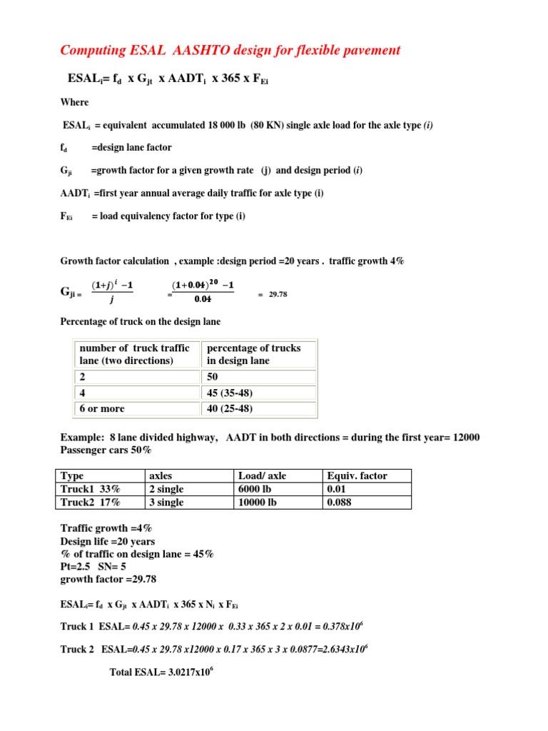 Calculating ESAL1 PDF | PDF | Lane | Industries