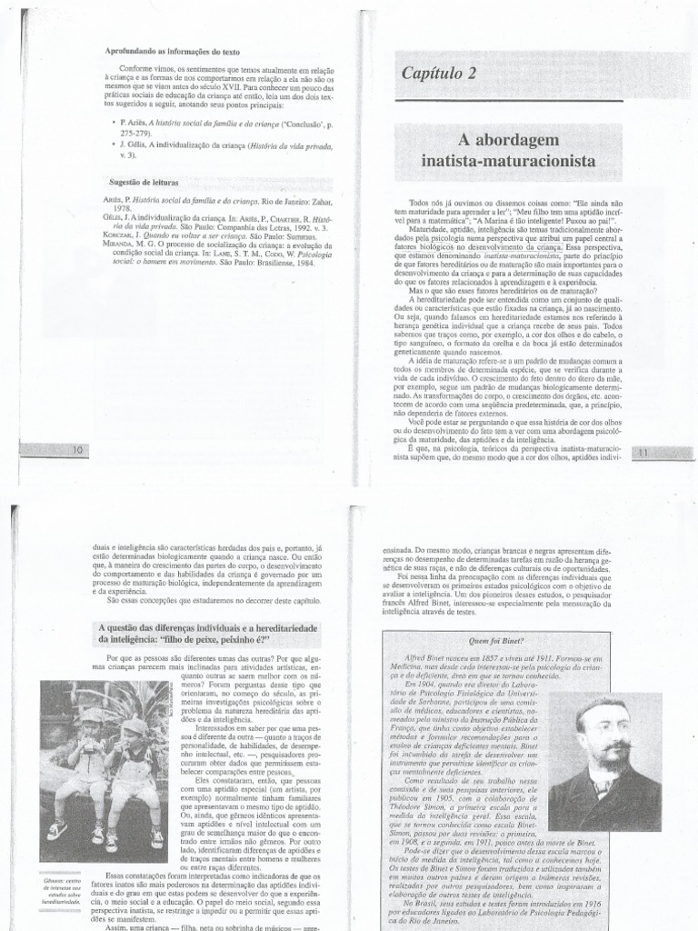 A Abordagem Inatista-Maturacionista PDF | PDF