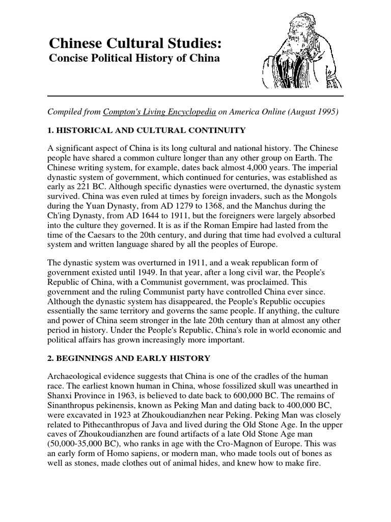 Chinese Cultural Studies | PDF | History Of China | Han Dynasty