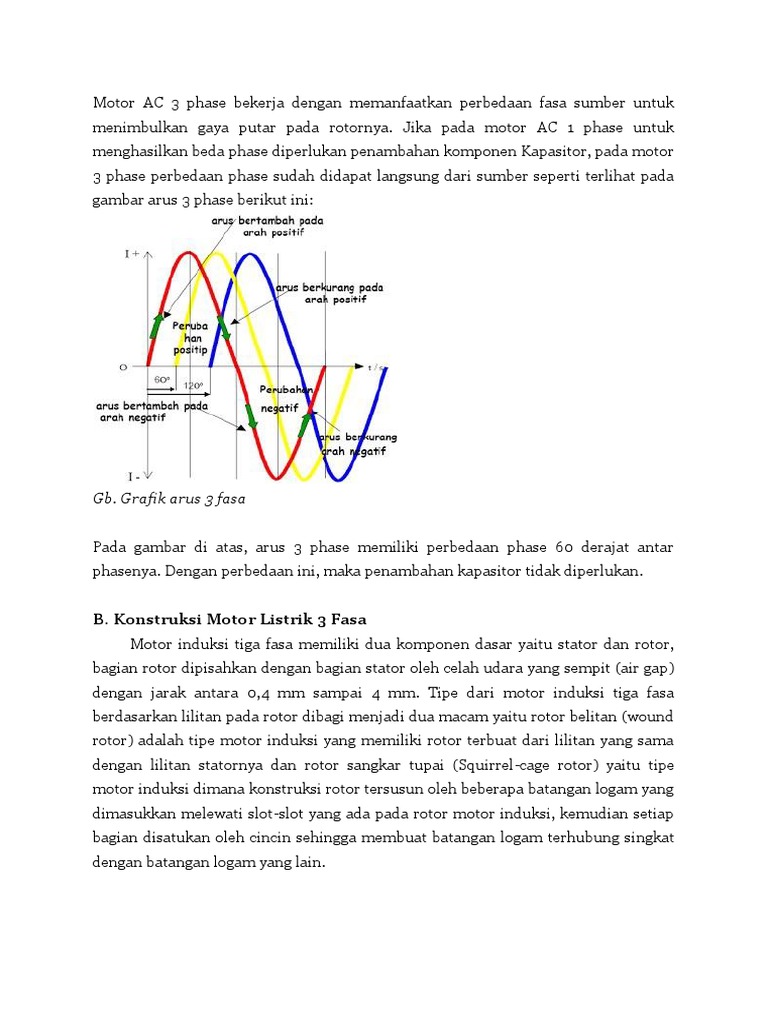 Motor Ac 3 Fasa | PDF