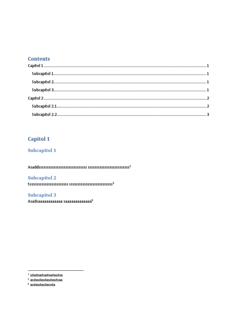 Document Structure Outline with Subsections and Figures/Tables on ...