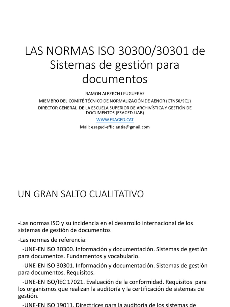 Costa Rica-ISO - 30300-30301 | PDF | Auditoría | Contralor