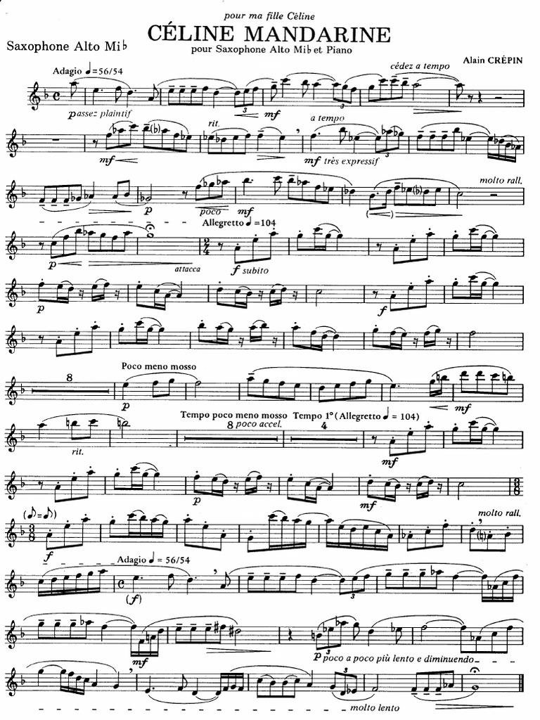 Alain Crepin Celine Mandarine PDF | PDF