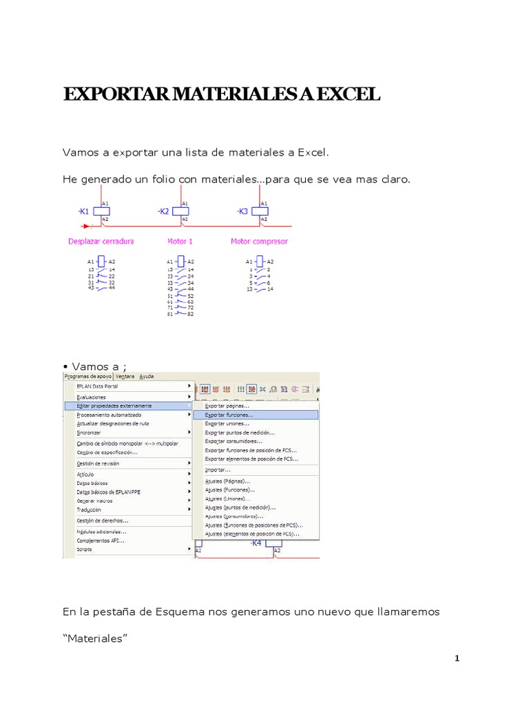 Eplan To Excel | PDF