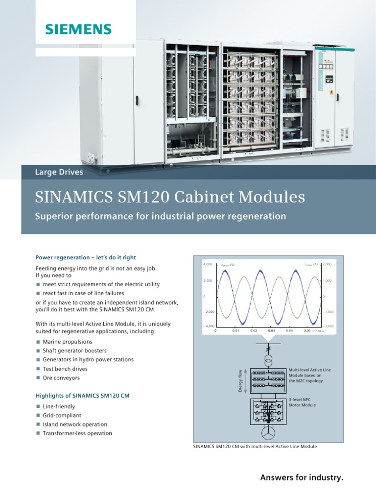 Sinamics Sm120 CM en | PDF | Electrical Grid | Power Supply