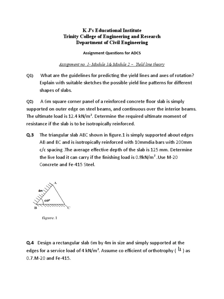 Questions On Advanced Concrete Structures | PDF | Column | Concrete