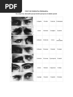 TEST de Las Miradas Baron Cohen | PDF