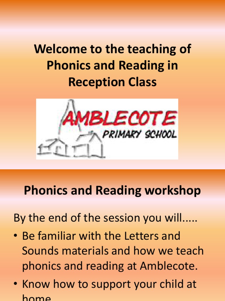 Phonics and Reading in Reception Class | PDF | Phonics | Reading (Process)