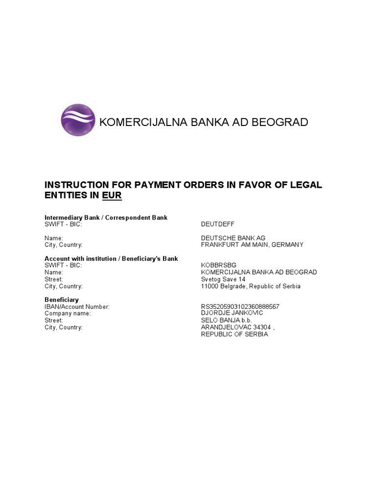 Komercijalna Banka Ad Beograd | PDF