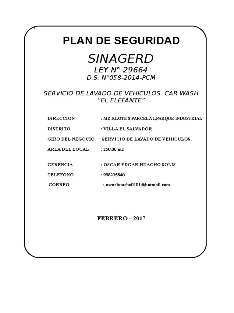 Mapa Car Wash | PDF | Defensa Civil | Bombero