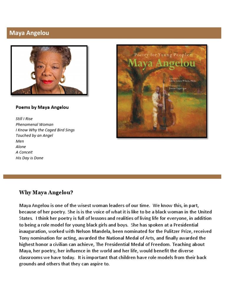 Educ 233 Poetry Author Bios | PDF | Dr. Seuss | Maya Angelou