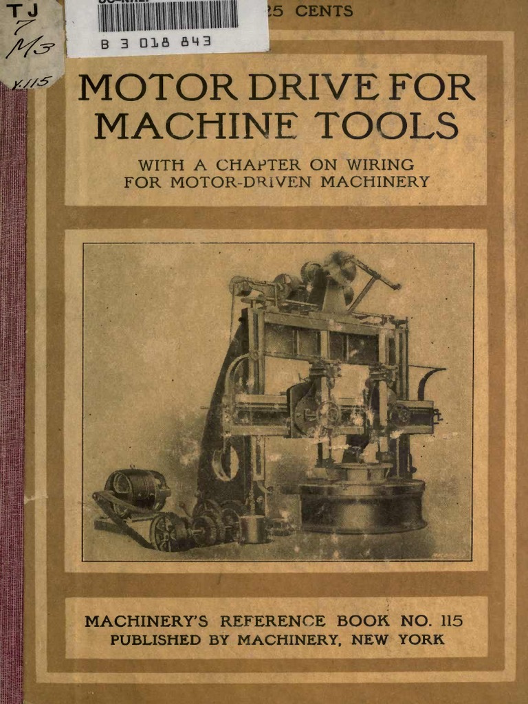 Electric Motor Drive For Machine Tools | PDF | Engines | Belt (Mechanical)