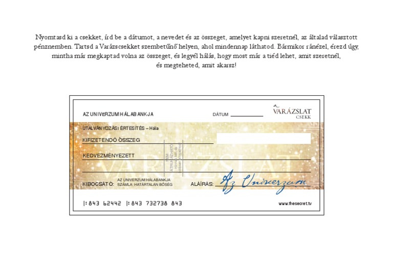 The Magic Check Hu | PDF