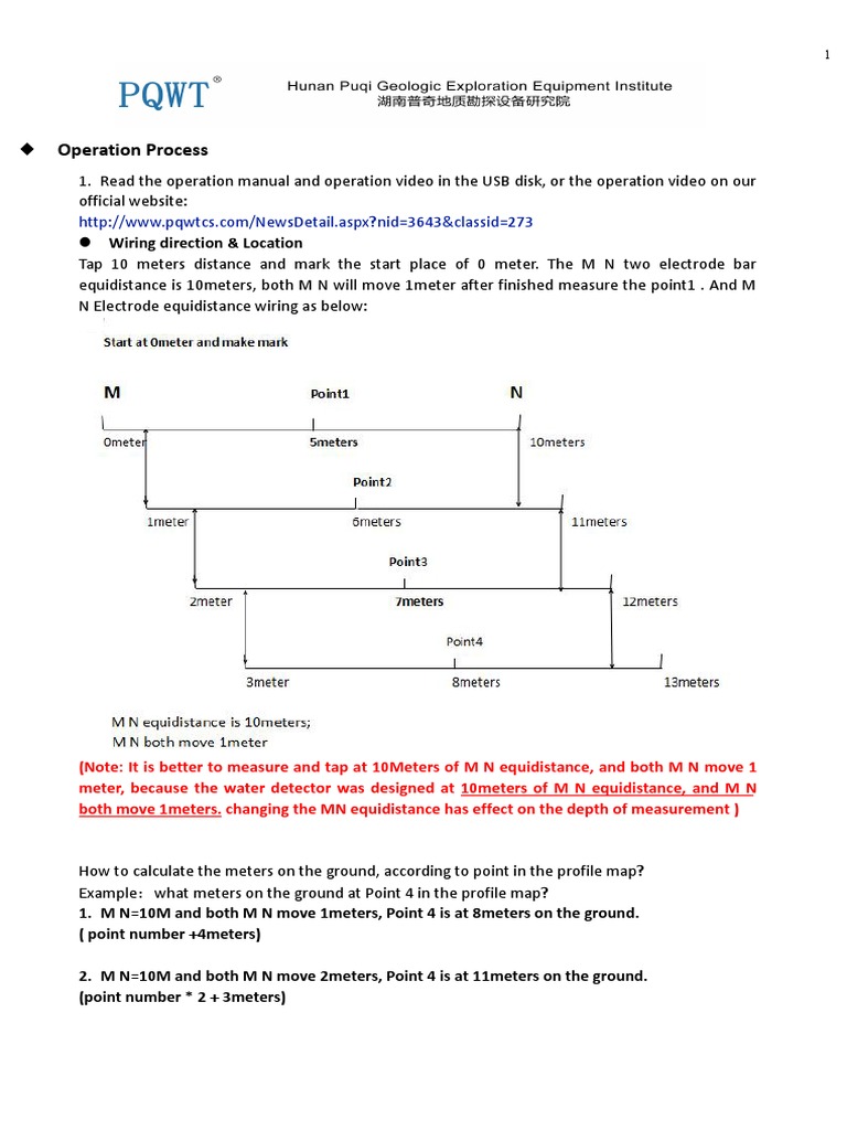 Water Detector Operation & How To Analyze | PDF | Data | Map