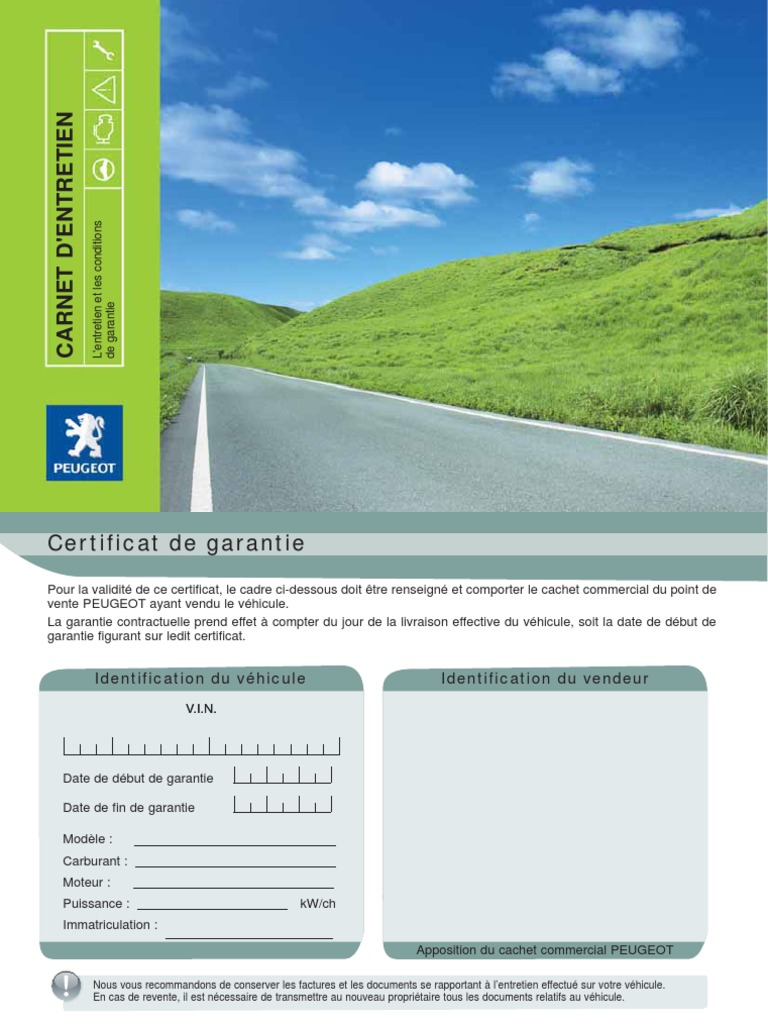 Carnet Entretien Peugeot 208 12 Puretech Pdf