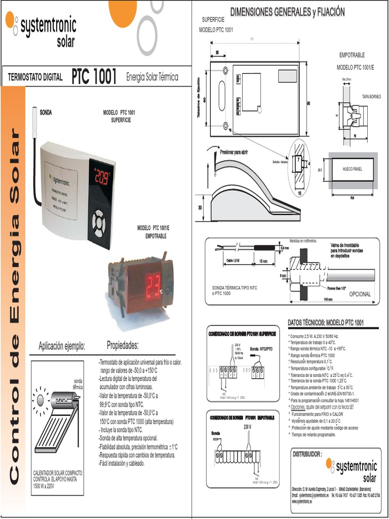 Control Solar | PDF | Temperatura | Termodinámica