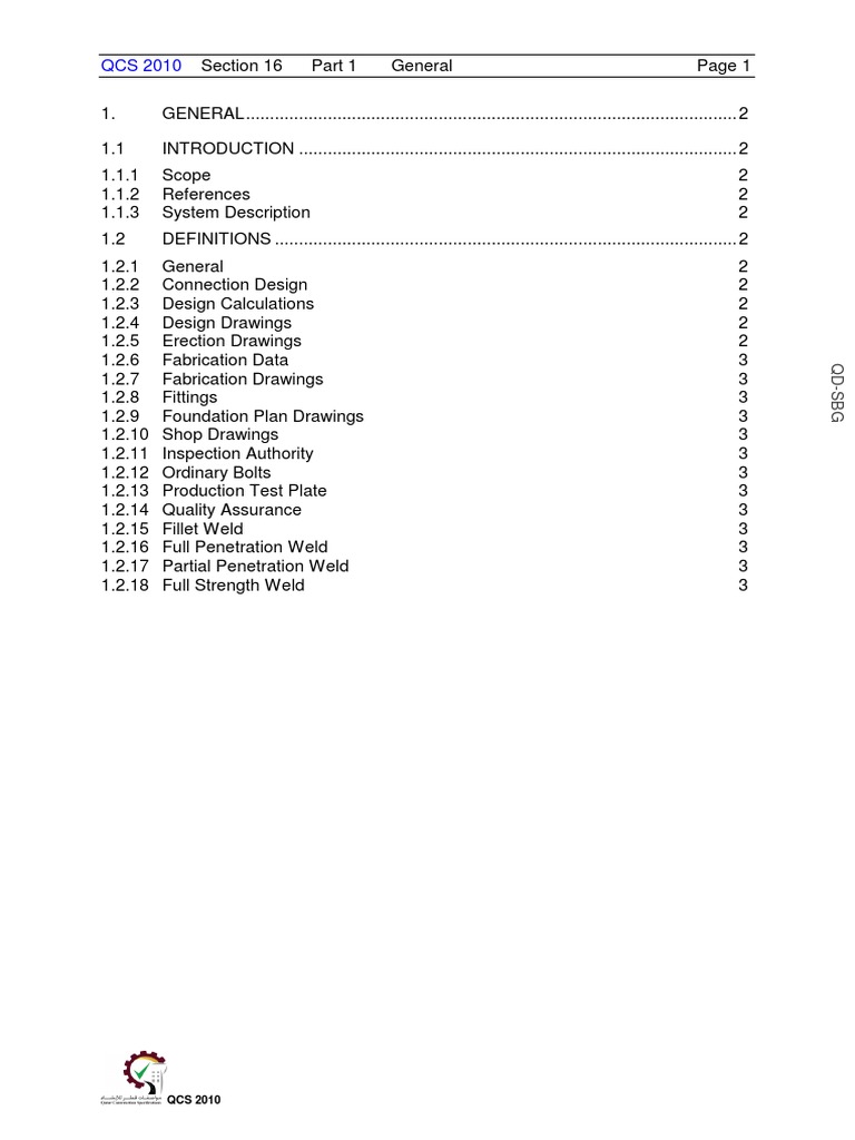 QCS Section 16 | PDF | Structural Steel | Screw