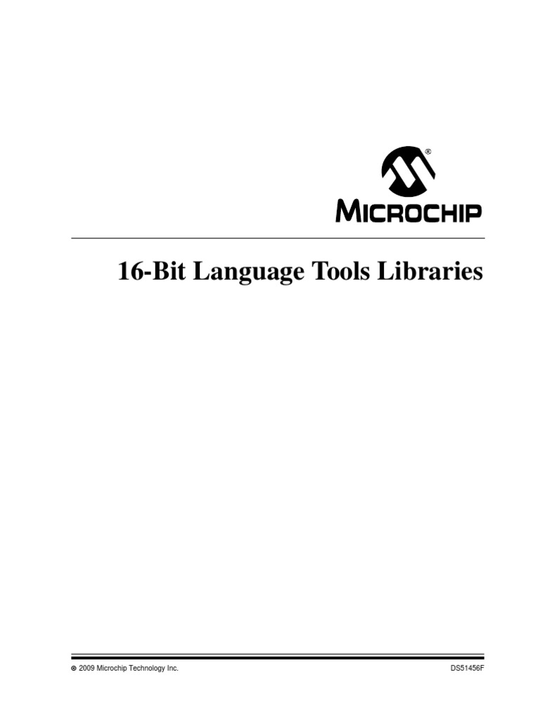 16-Bit Language Tools Libraries 51456F | PDF | C (Programming Language) | Library (Computing)