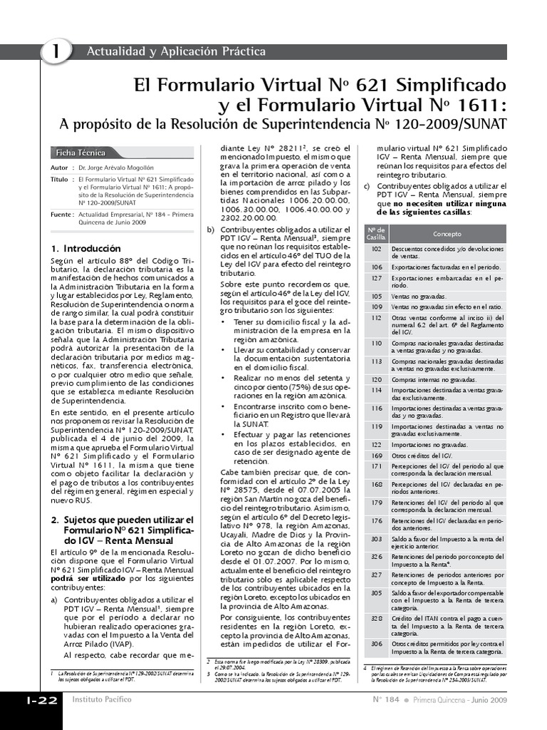 Formulario 621 | PDF | Pagos | Impuesto sobre la renta