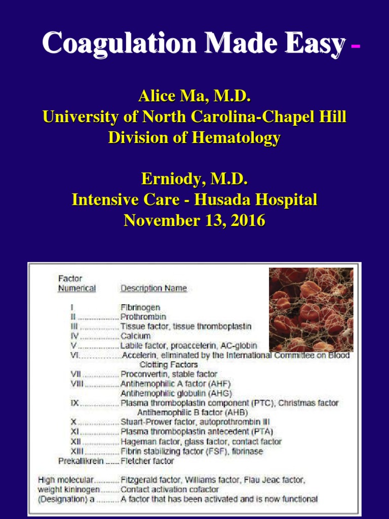 Coag Made Easy | PDF | Coagulation | Blood