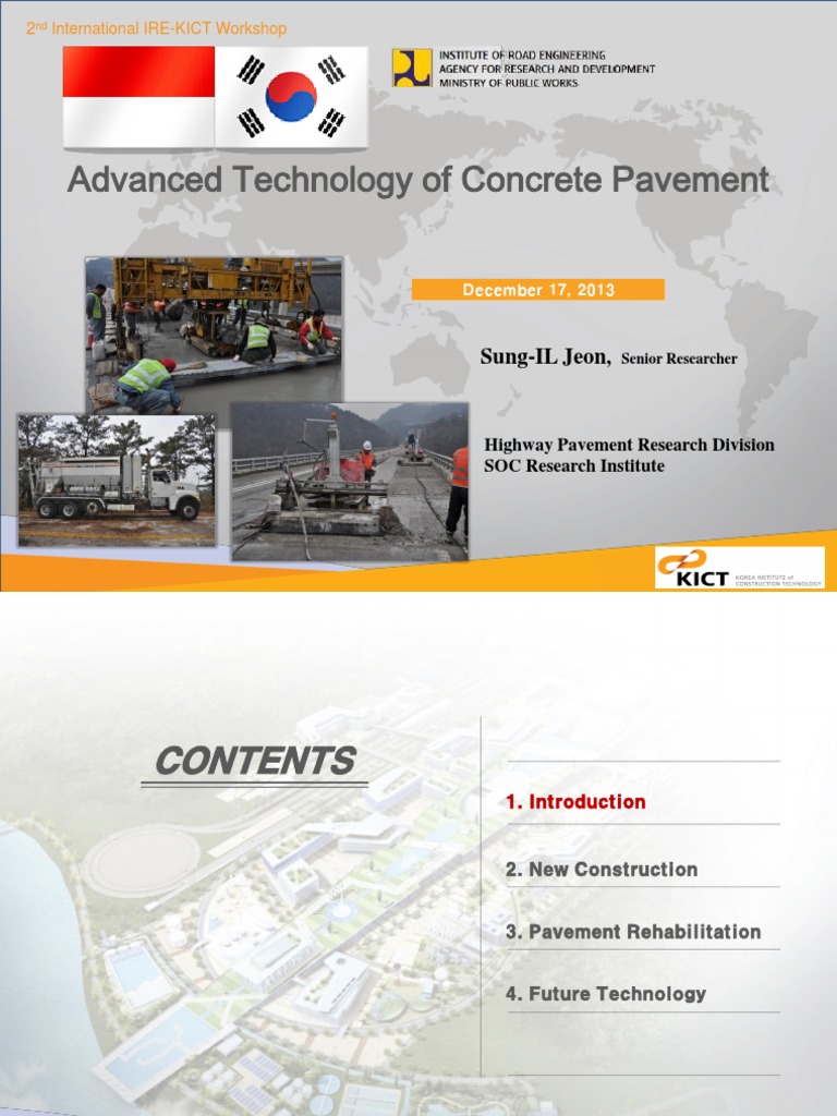 3-KICT-Advance Technology of Concrete Pavement | PDF | Road Surface ...