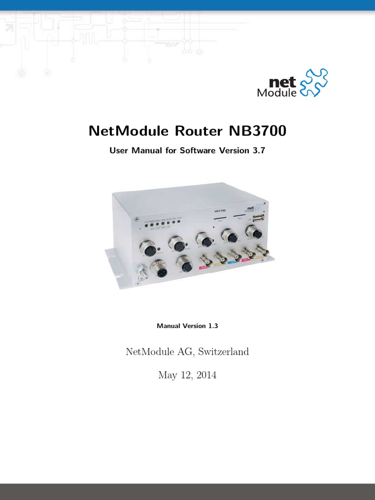 NB3700 Manual 3.7.0.101 | PDF | Usb | Wireless Lan
