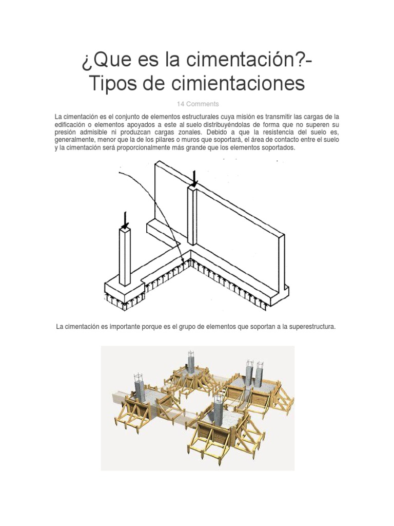 Que Es La Cimentación | Descargar gratis PDF | Fundación (Ingeniería ...