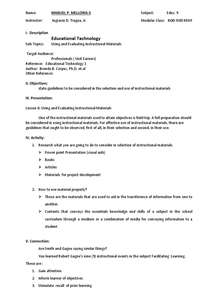Modular Midterm Activities 2 | PDF | Educational Technology | Learning
