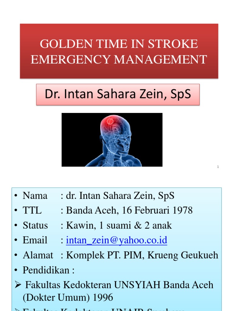 81 Golden Time in Stroke Emergency Management | PDF | Sains & Matematika