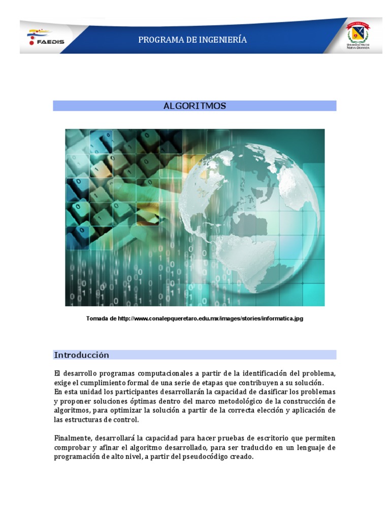 Documento Maestro Algoritmos | PDF | Algoritmos | Programa de computadora