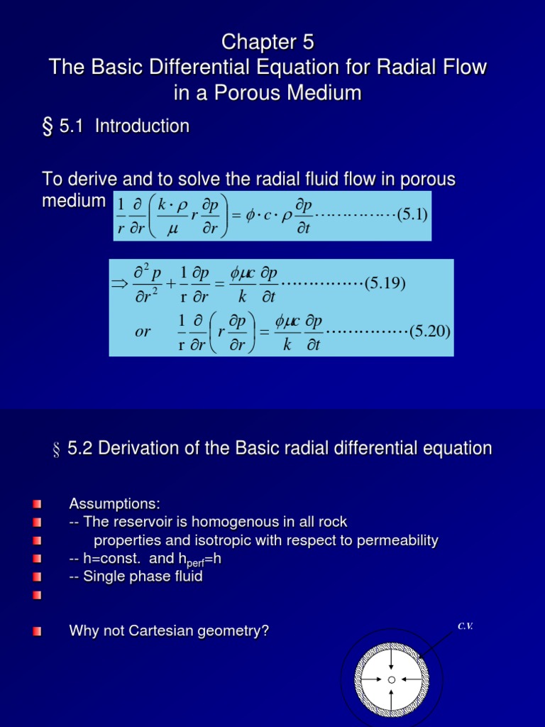 2009-Ch6&7 The Basic Differential Eq&Well Inflow Equations | PDF ...