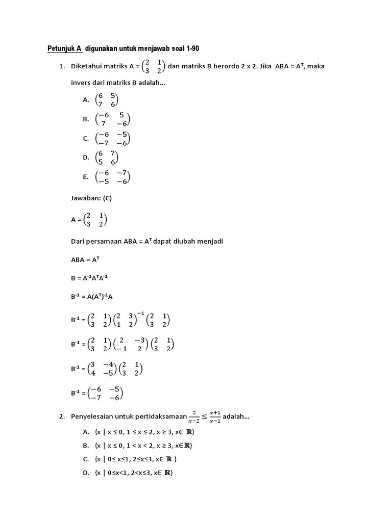 Pembahasan TKPA | PDF